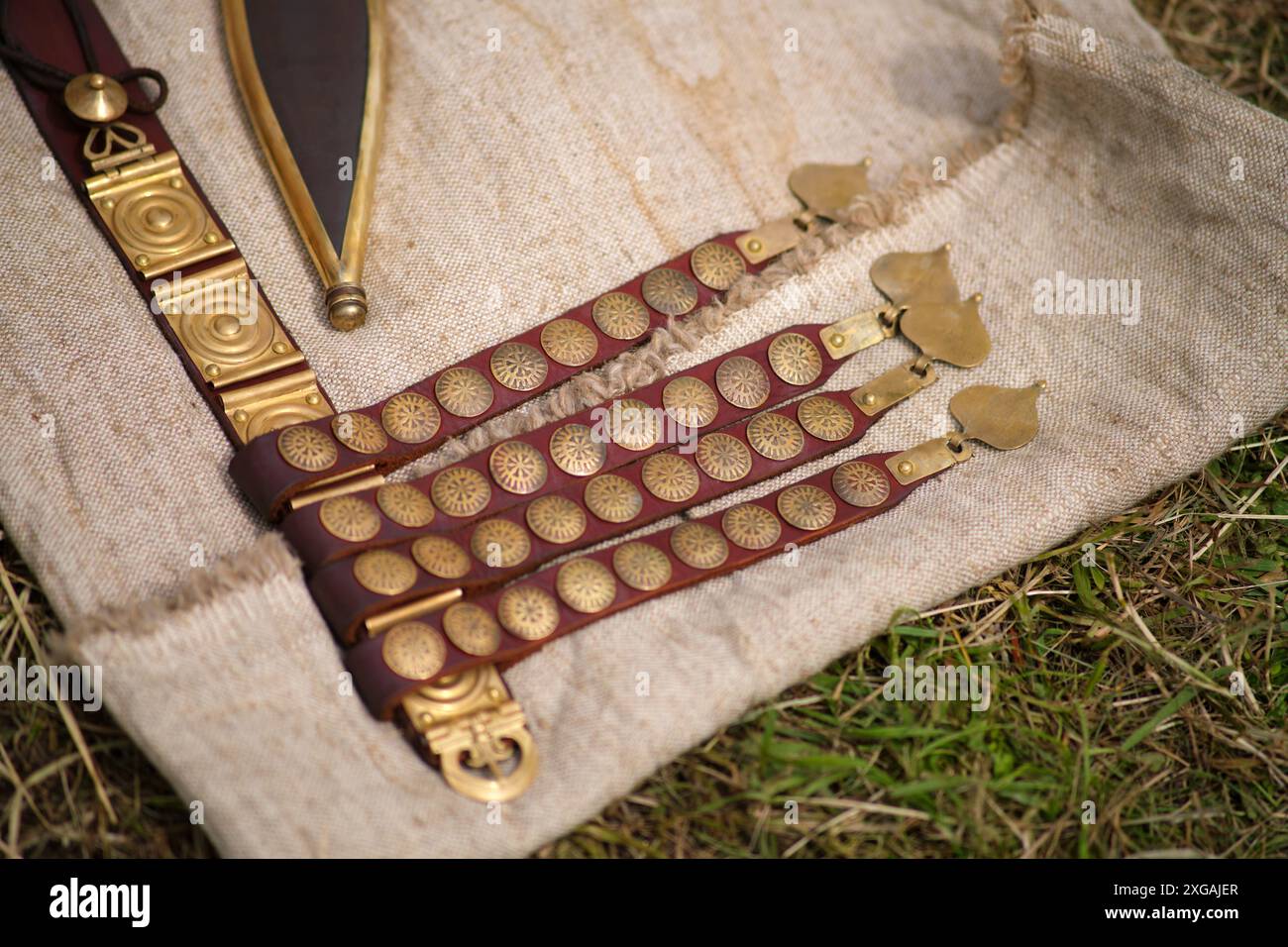 The belt is a garment of ancient Roman warriors, a reconstruction of a ...