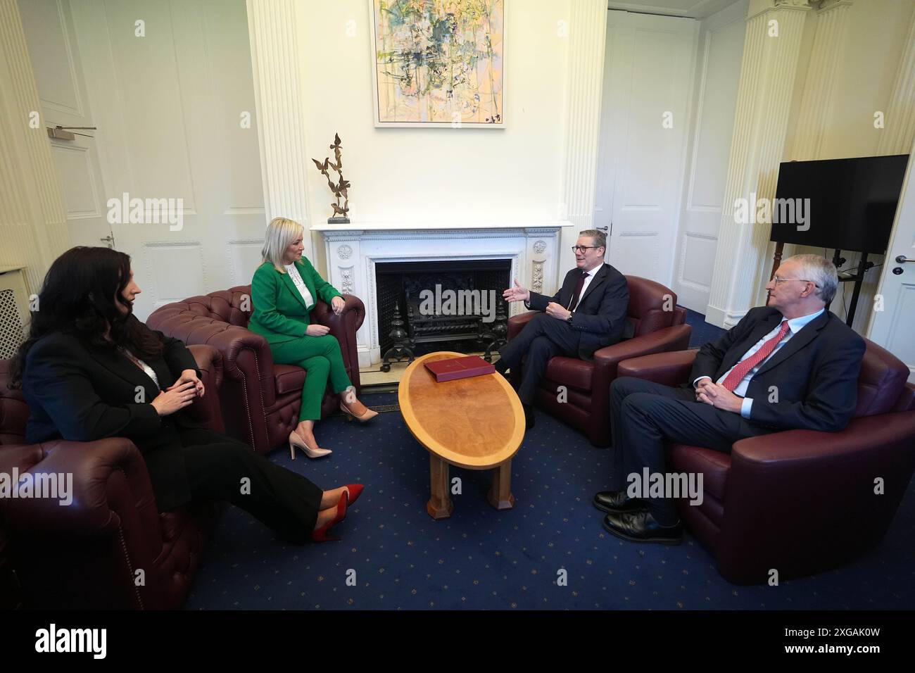 (left to right) Deputy First Minister Emma Little-Pengelly, First ...