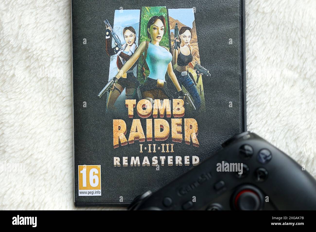 KYIV, UKRAINE - JUNE 26, 2024 Tomb Raider 1-2-3 Remastered PS5 video ...