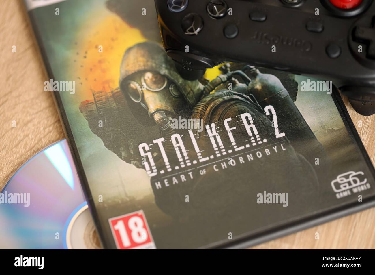KYIV, UKRAINE - JUNE 26, 2024 Stalker 2 PS5 video game disc box for ...
