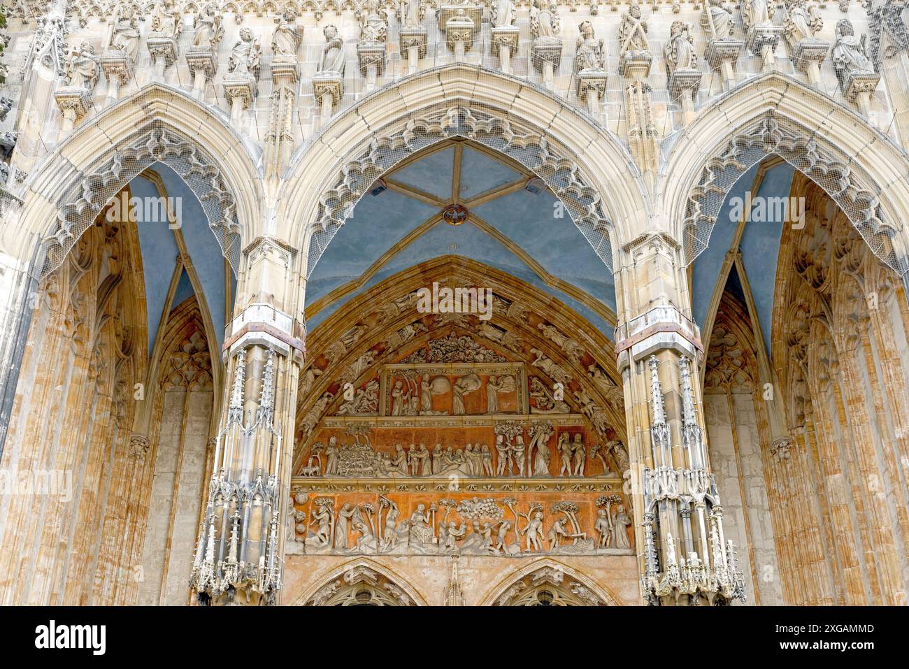 Inside Lutheran church, Ulm Minster located in Ulm, State of Baden ...