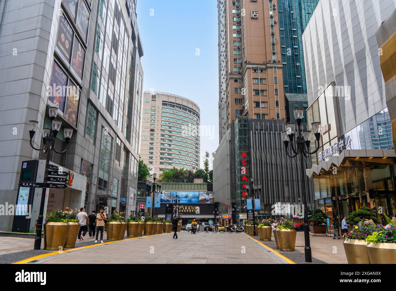 Chongqing, China - 08 May 2024: the bustling Jiefangbei Central ...