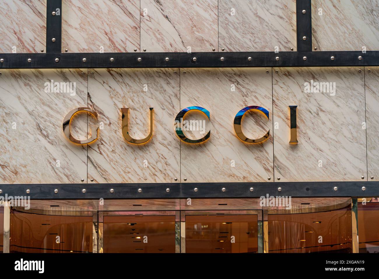 Chongqing, China - 08 May 2024: the Gucci store in Jiefangbei Stock ...