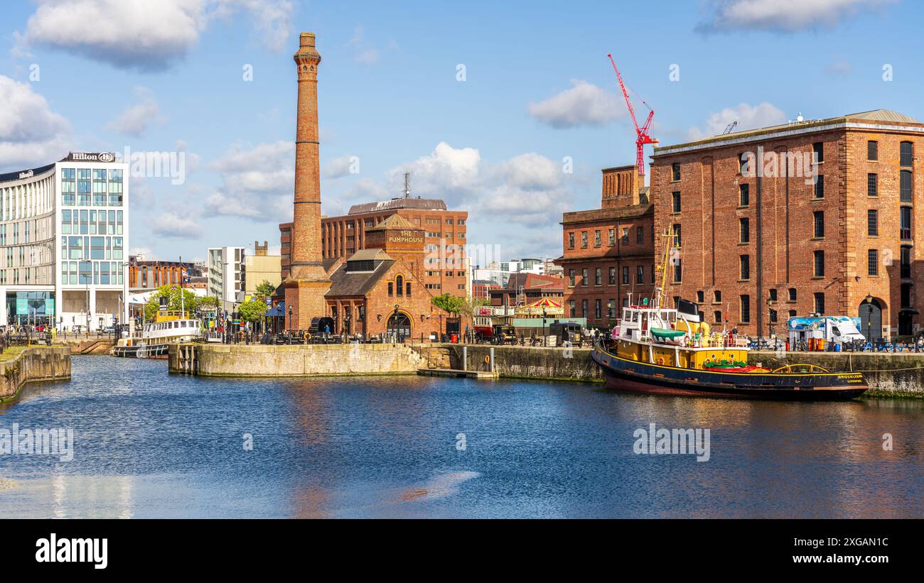 Liverpool, Merseyside, England, UK - May 15, 2023: Houses on the Mann ...