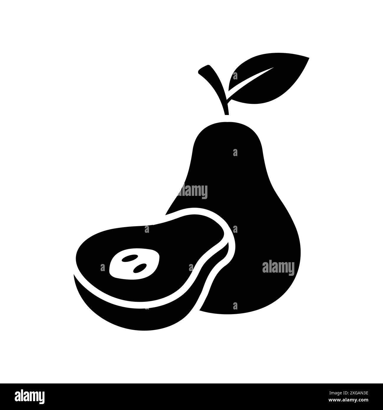 pear icon vector design template in white background Stock Vector Image ...