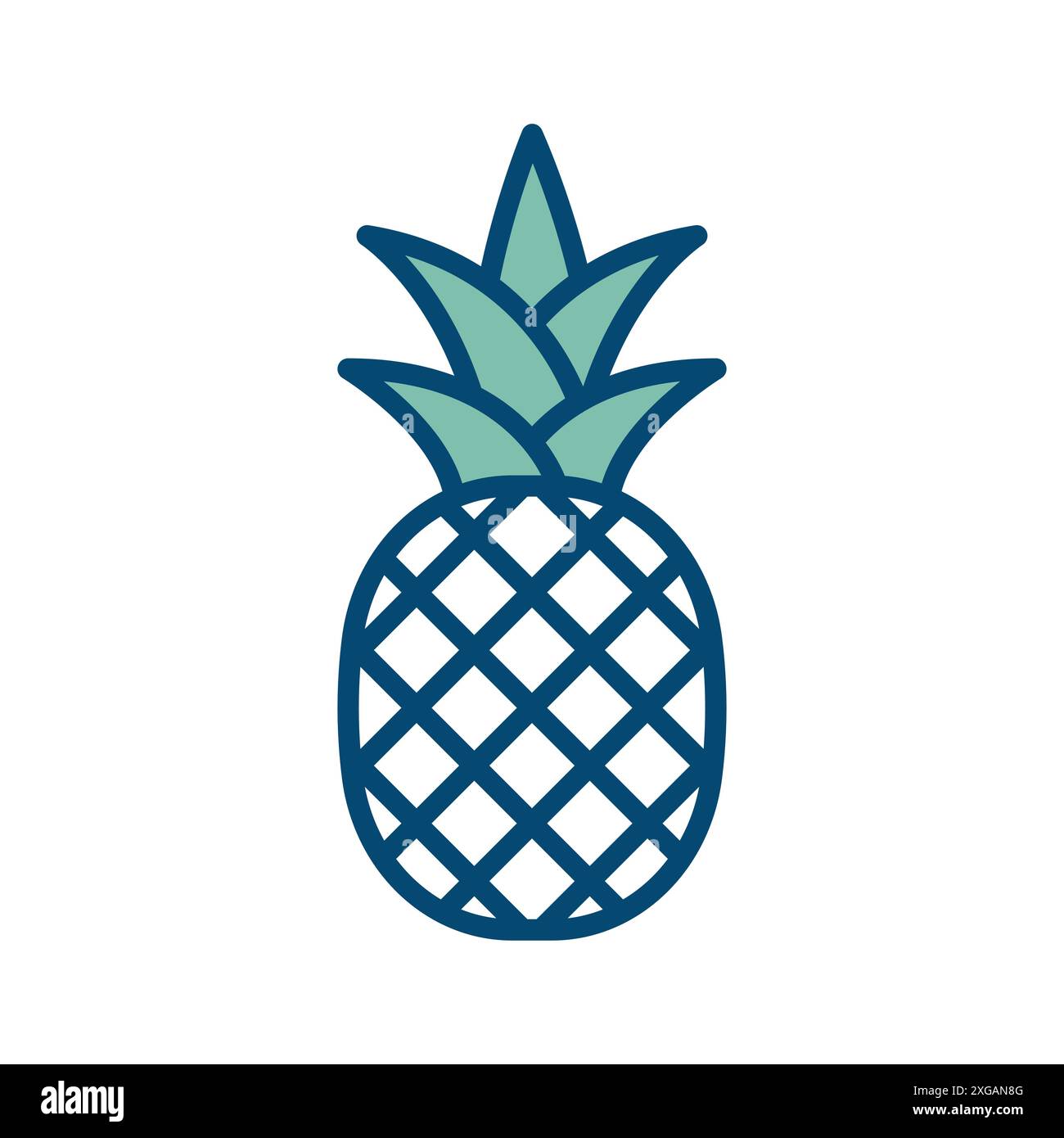 pineapple icon vector design template in white background Stock Vector ...