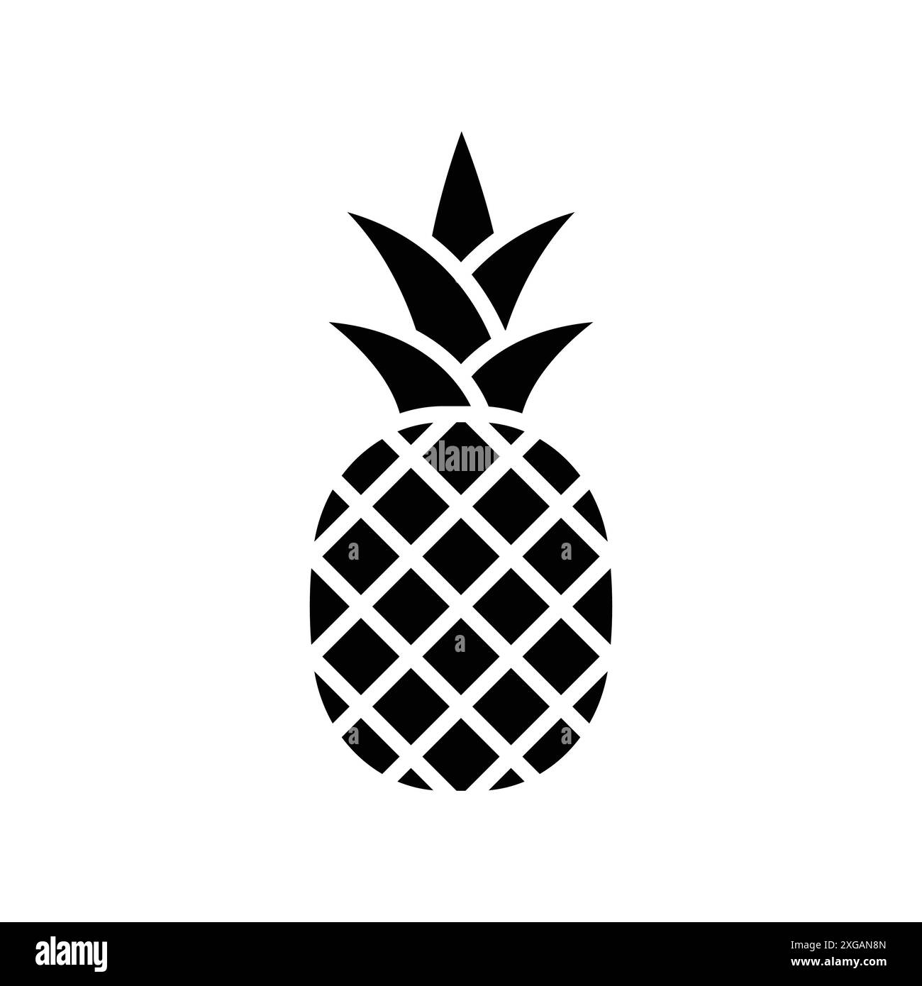 pineapple icon vector design template in white background Stock Vector ...