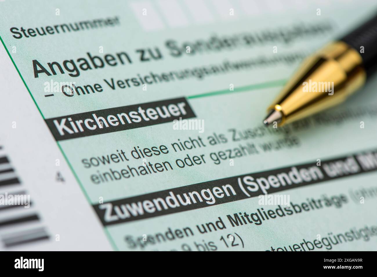 Einkommensteuererklärung Ein Formular für die Einkommensteuererklärung ...