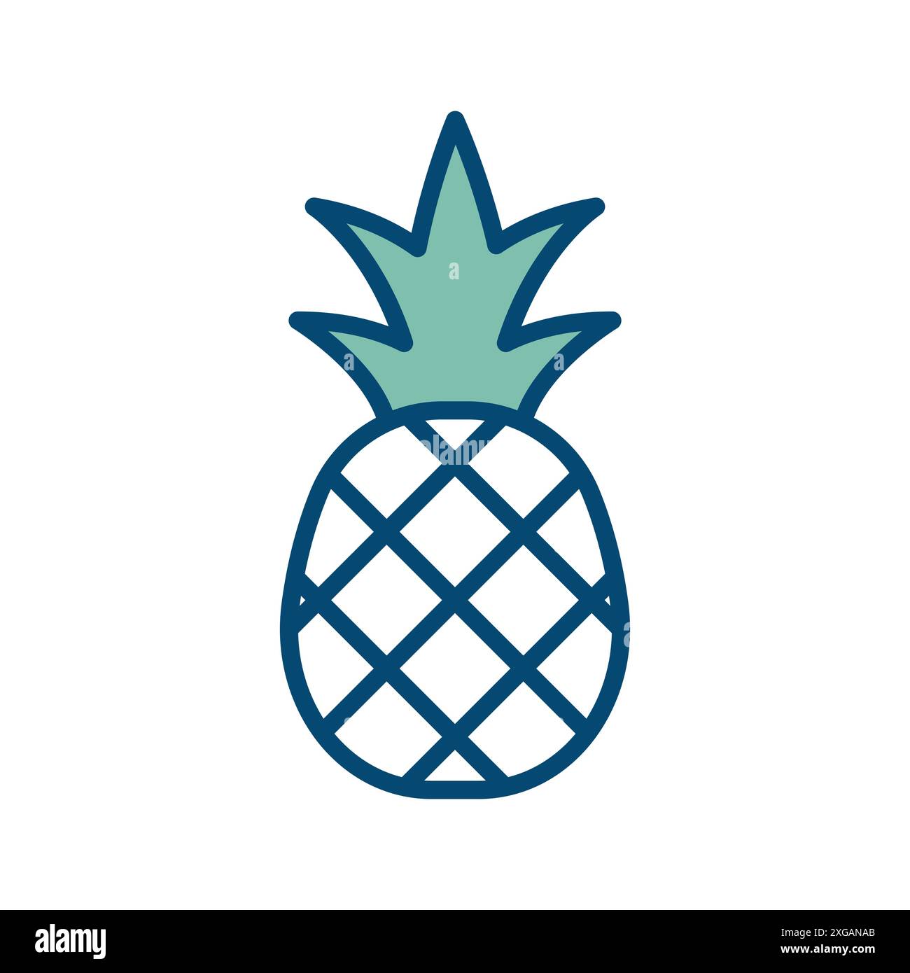 pineapple icon vector design template in white background Stock Vector ...