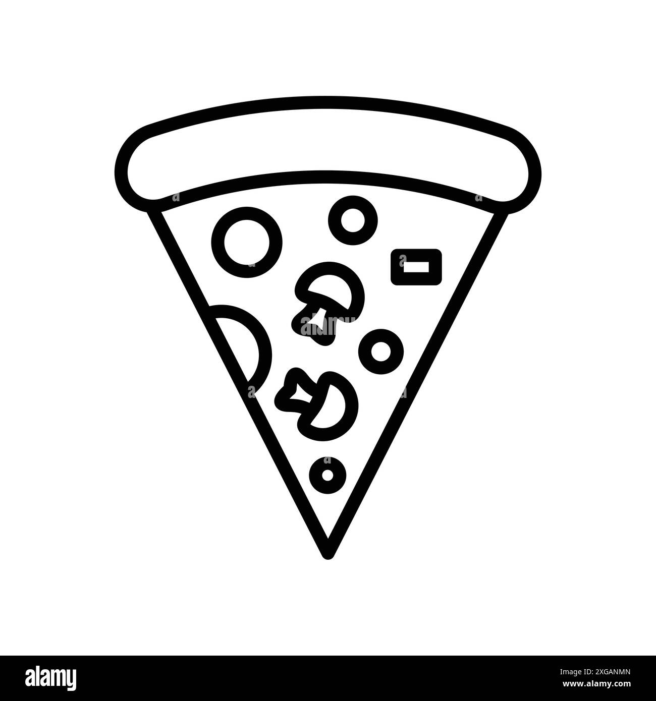 pizza icon vector design template in white background Stock Vector ...