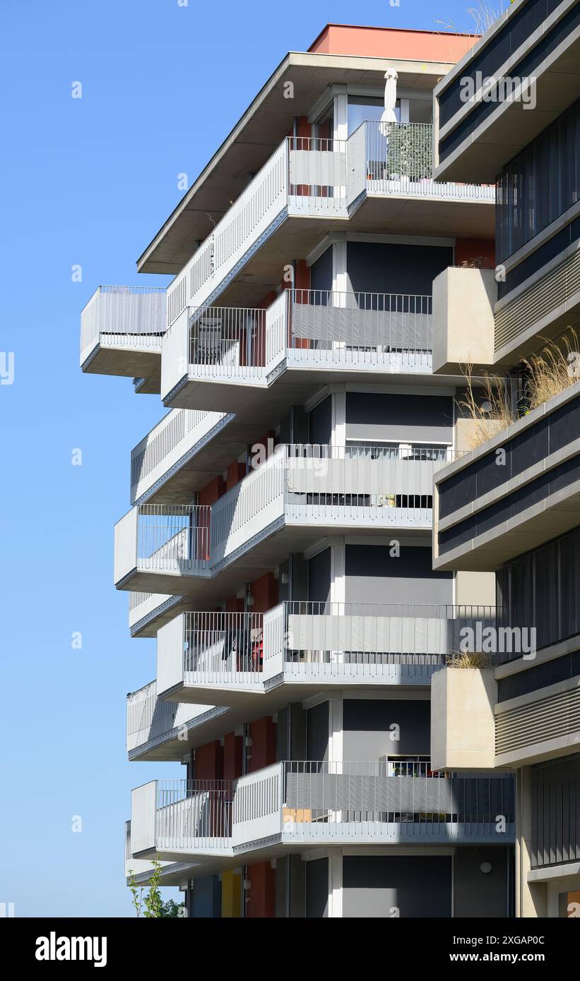 Vienna, Austria - Aspern H4 apartment building by WUP Architektur Stock ...