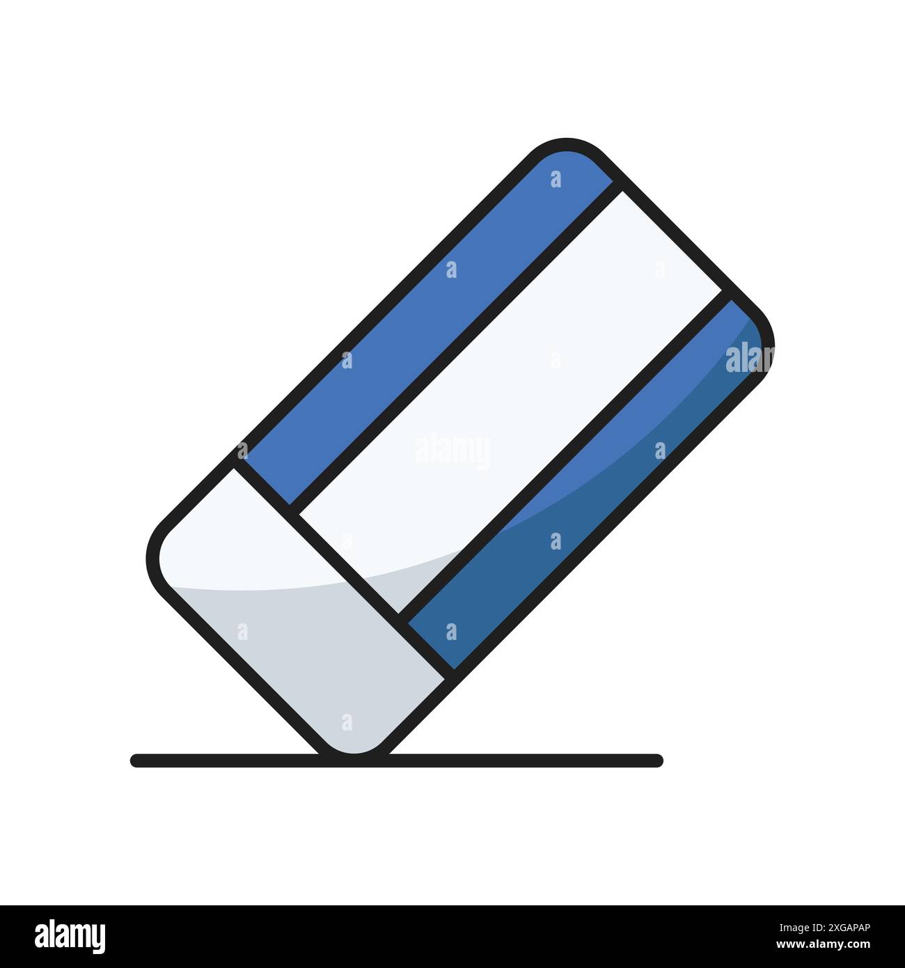 Eraser white background Stock Vector Images - Alamy
