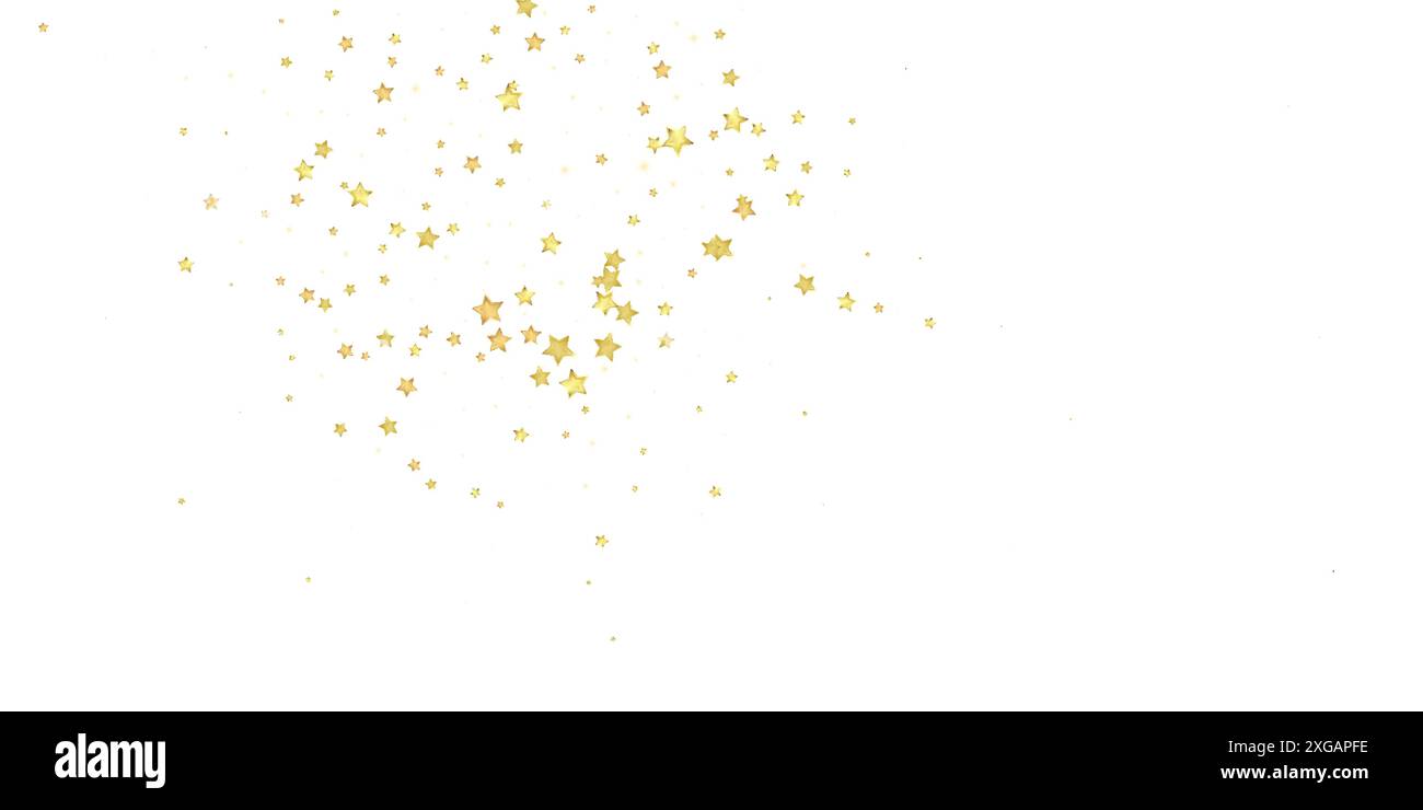 Magic stars vector overlay. Gold stars scattered around randomly ...