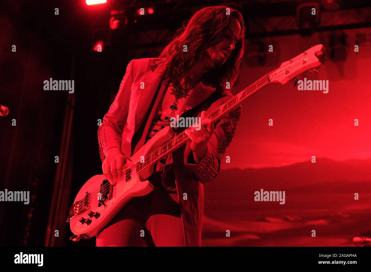 Samuel Francis Kiszka of Greta Van Fleet, during their live performs in ...