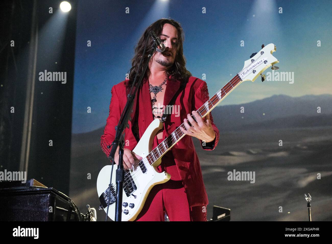 Samuel Francis Kiszka of Greta Van Fleet, during their live performs in ...