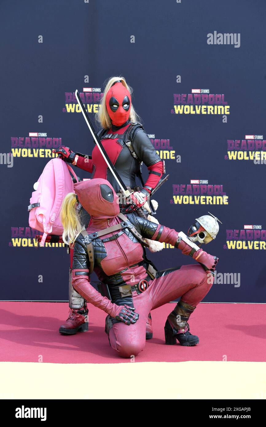 Darsteller bei der Premiere DEADPOOL and WOLVERINE in Berlin am 06.07. ...