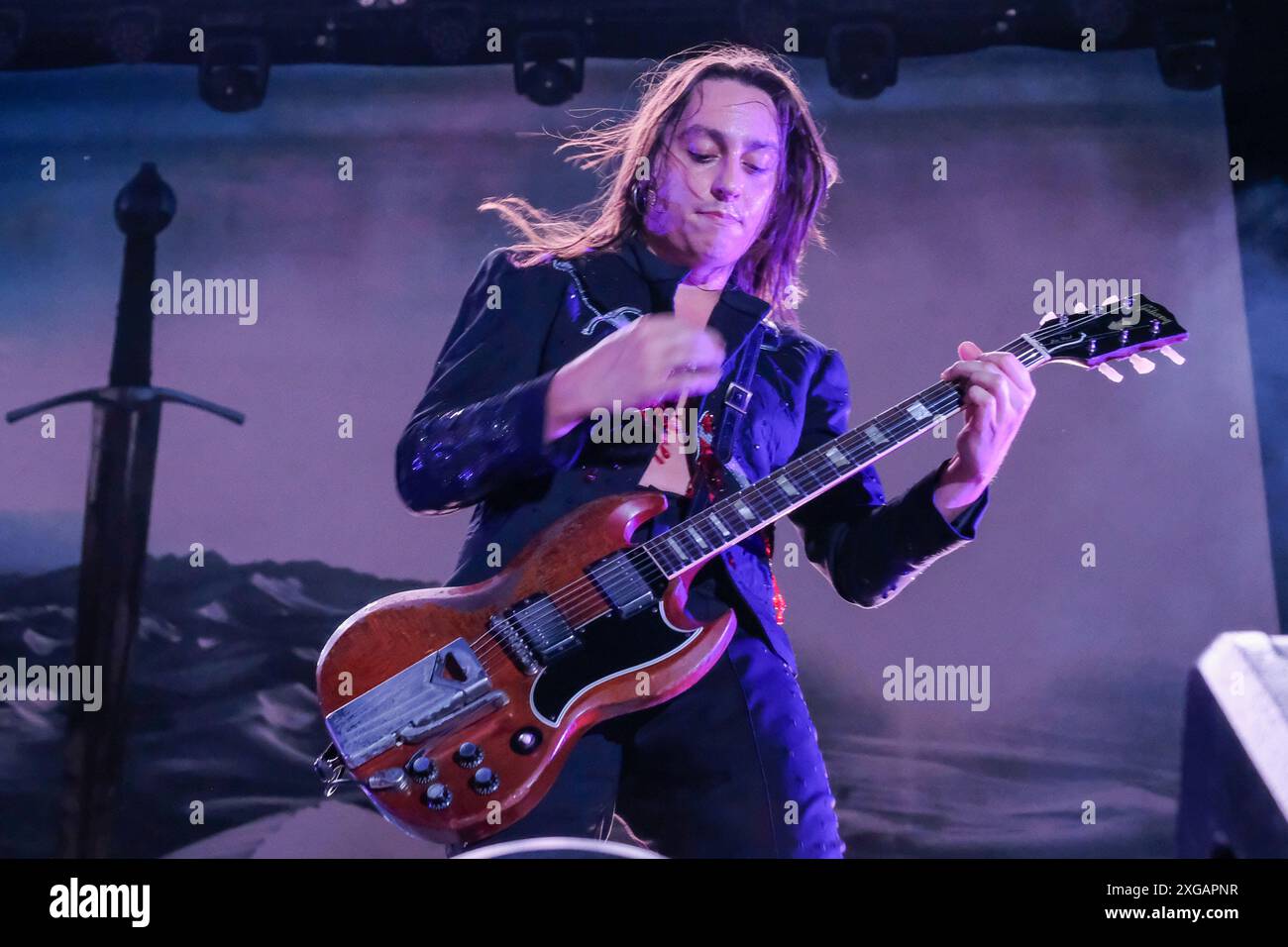 Jacob Thomas Kiszka of Greta Van Fleet, during their live performs in ...