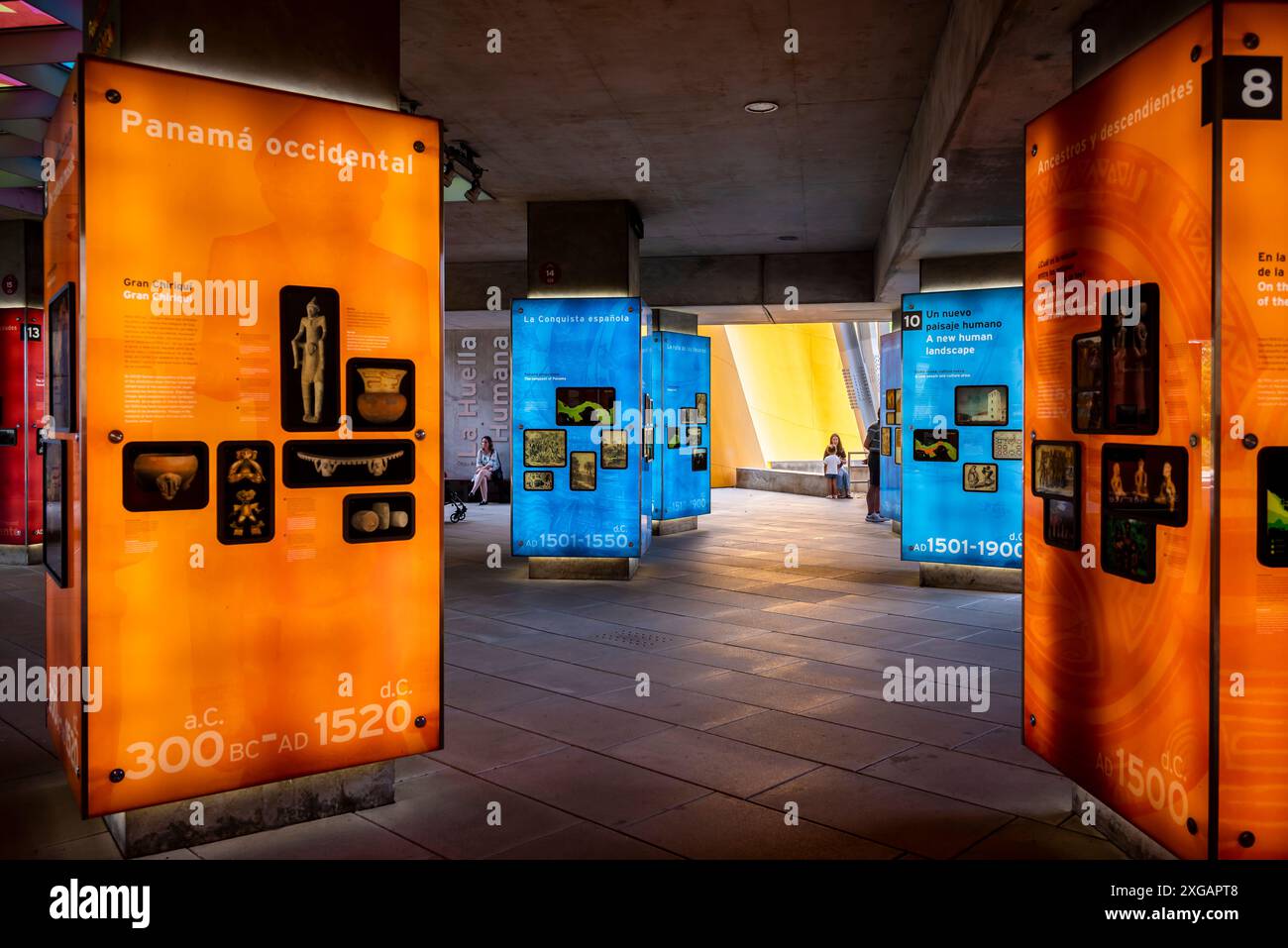 Display explaining Panama's biodiversity, natural and cultural history ...