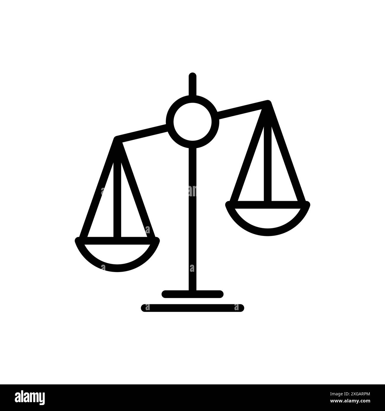 scale of justice icon vector design template in white background Stock ...