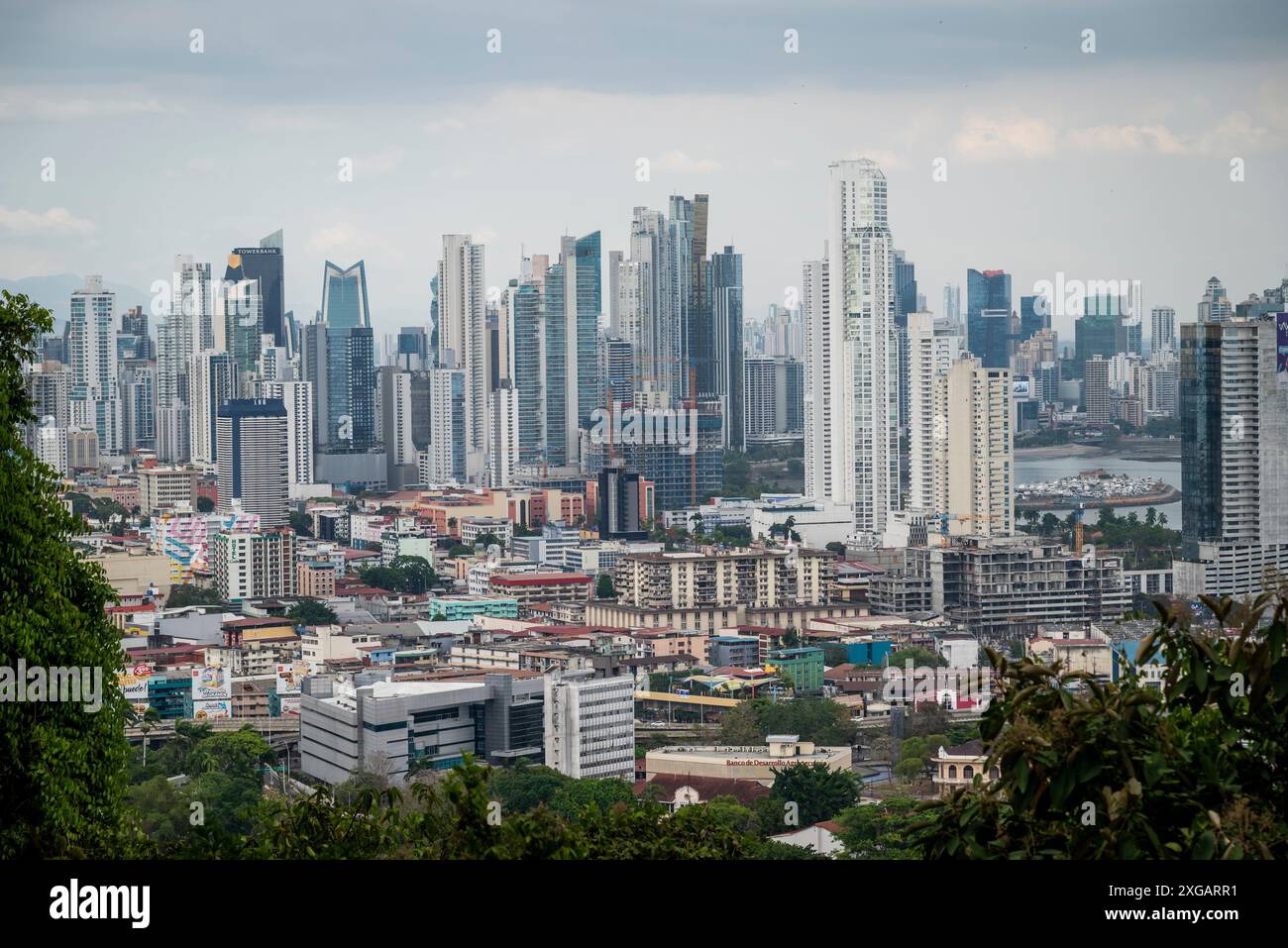 Cityscape from Ancon Hill, Panama City, Panama, Central America Stock ...