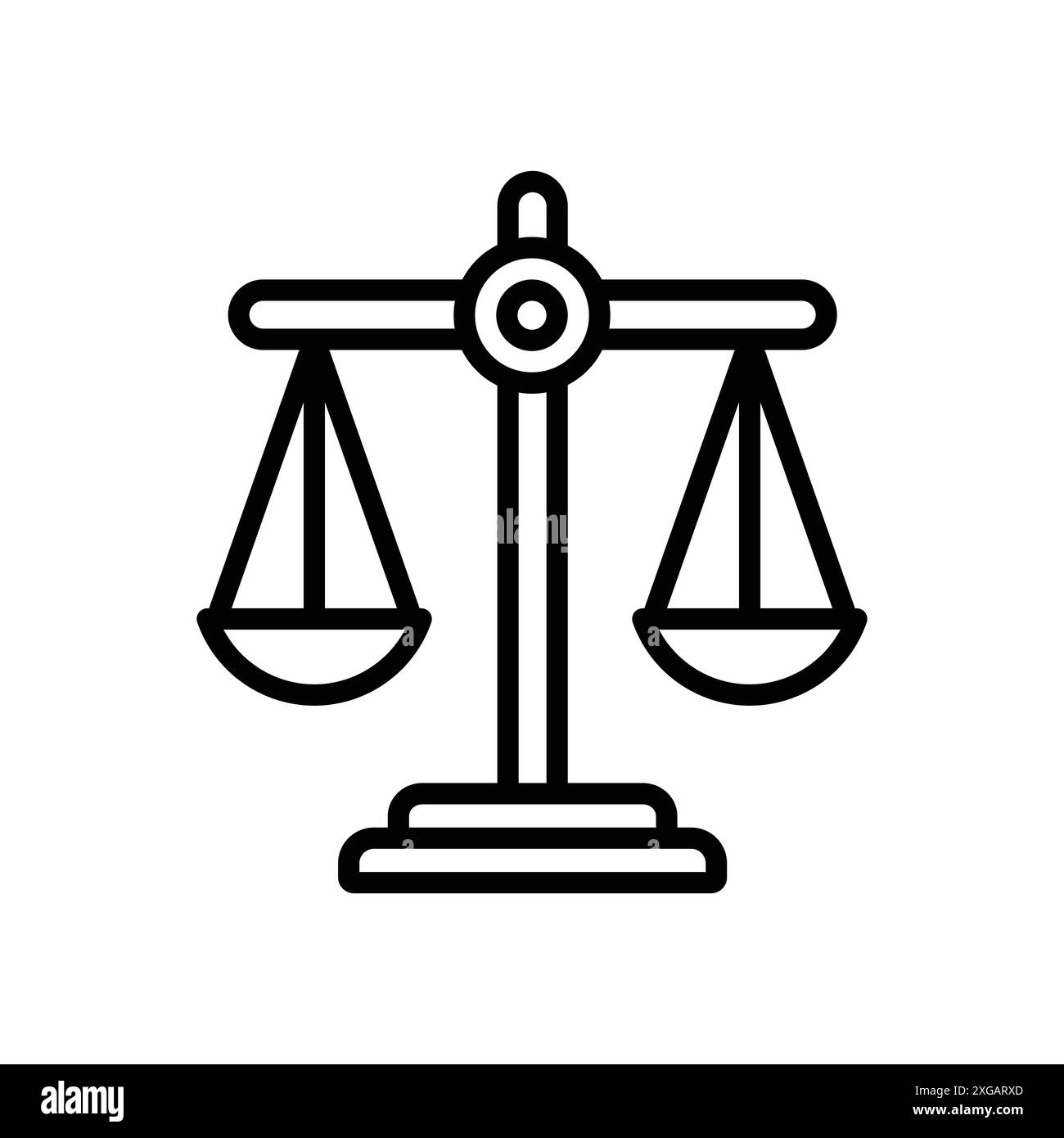 scale of justice icon vector design template in white background Stock ...