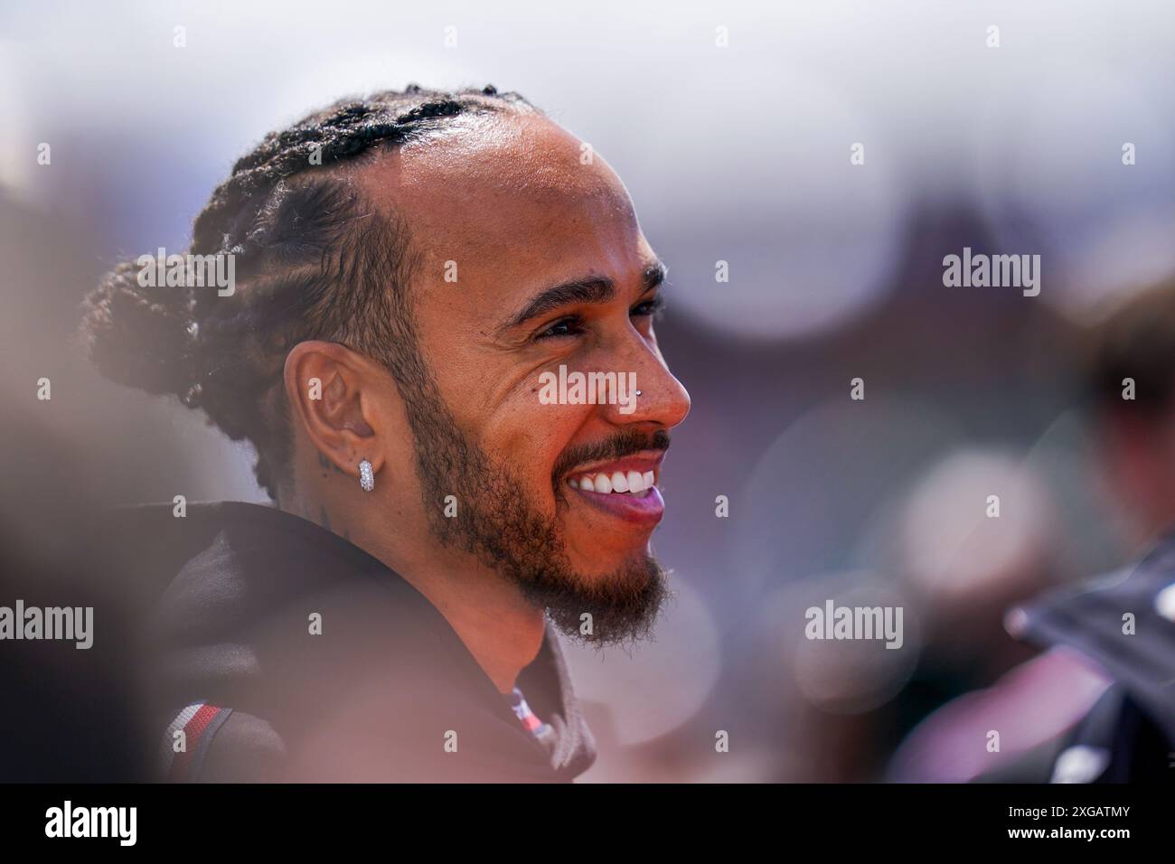Silverstone, UK. 07th July, 2024. Lewis Hamilton during the Formula One ...