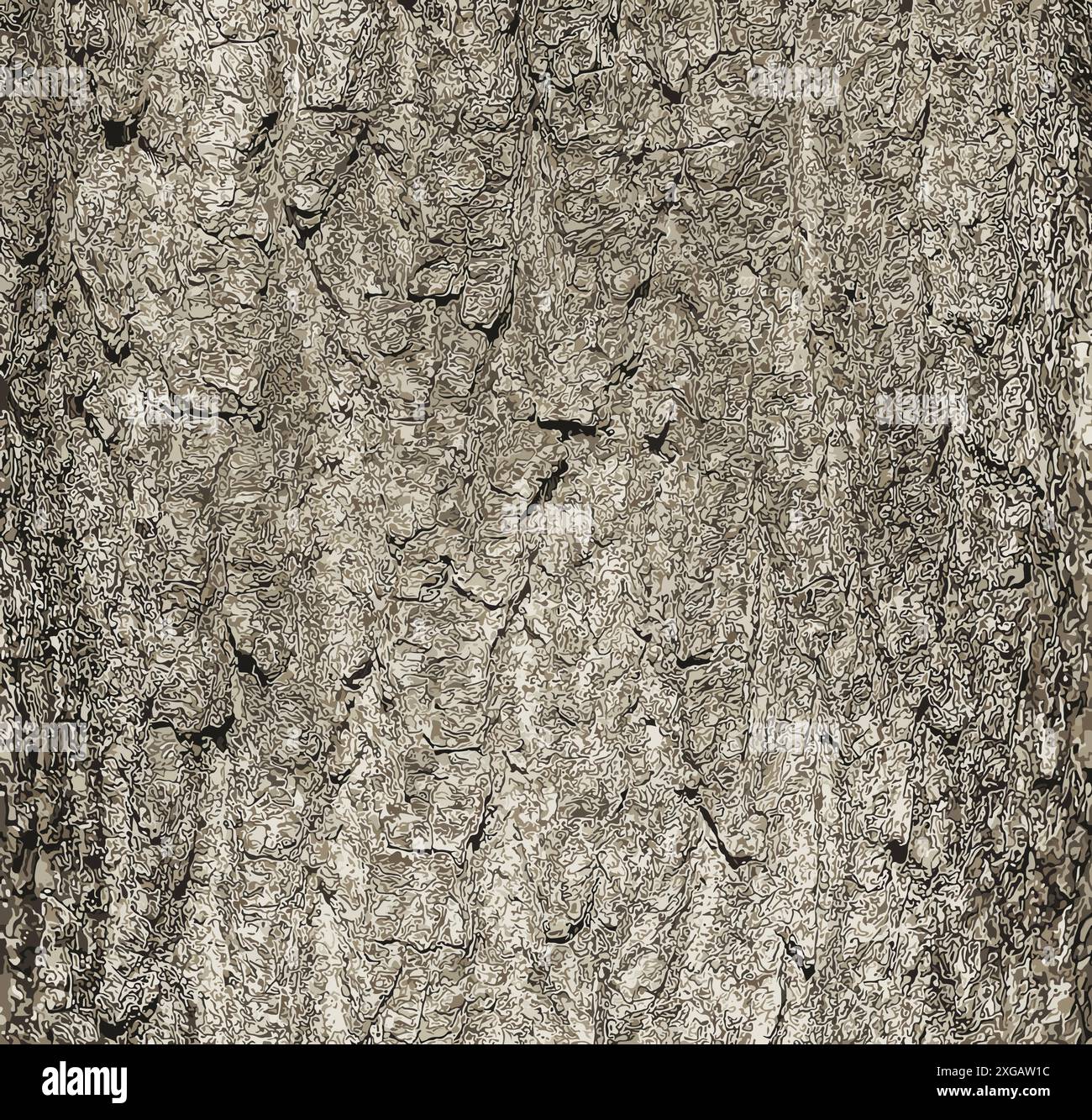 Vector illustration of Eucommia bark background. Natural surface ...