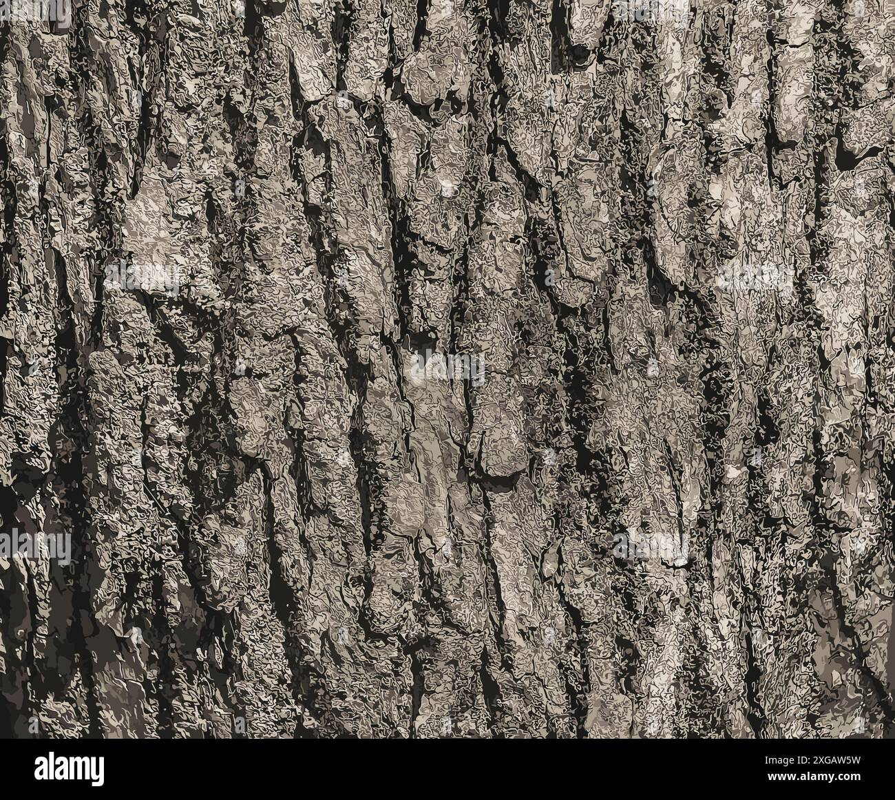 Vector illustration of Eucommia bark background. Natural surface ...