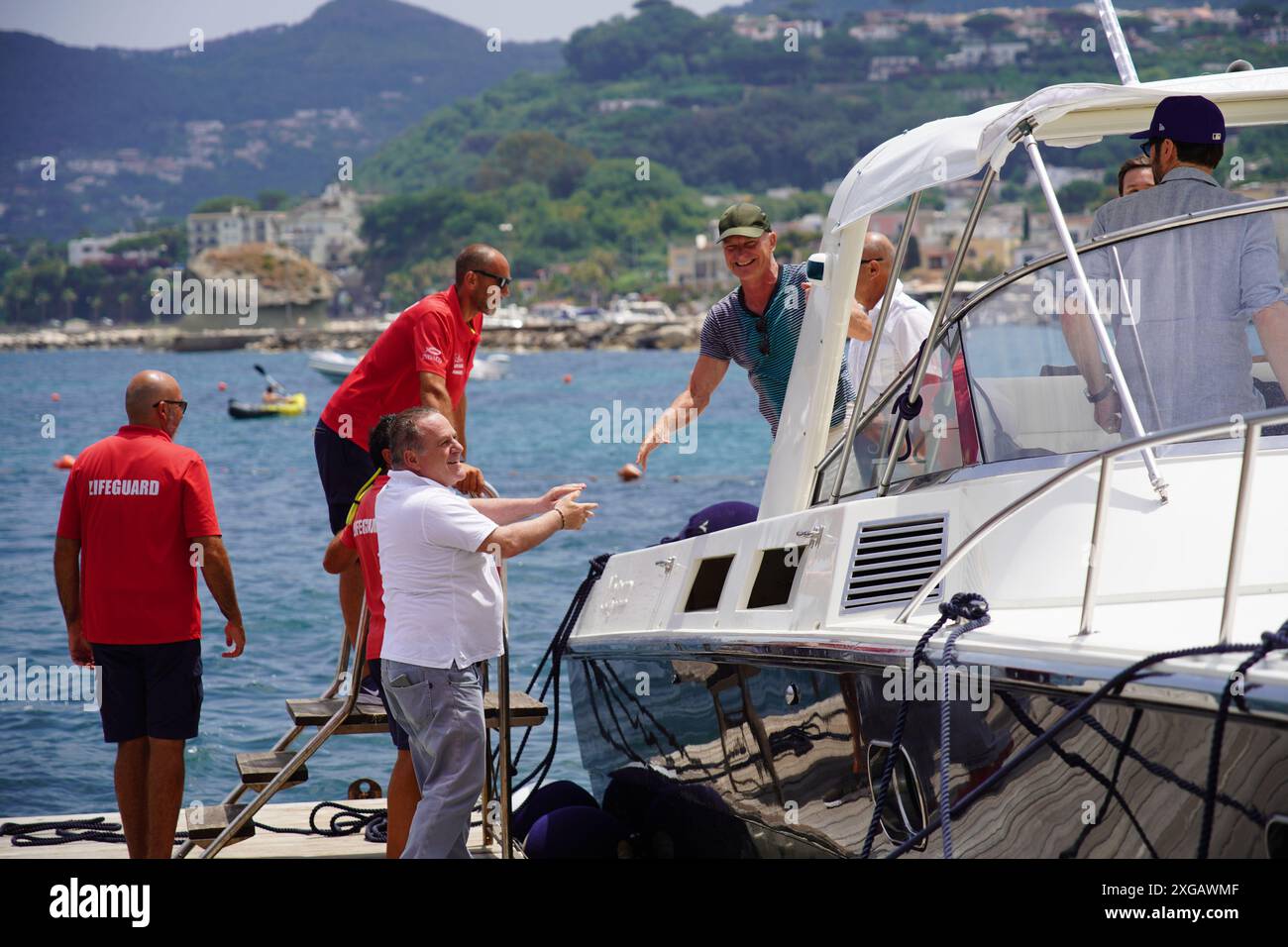 Ischia 7 July 2024 First arrivals in Ischia for the Ischia Global ...