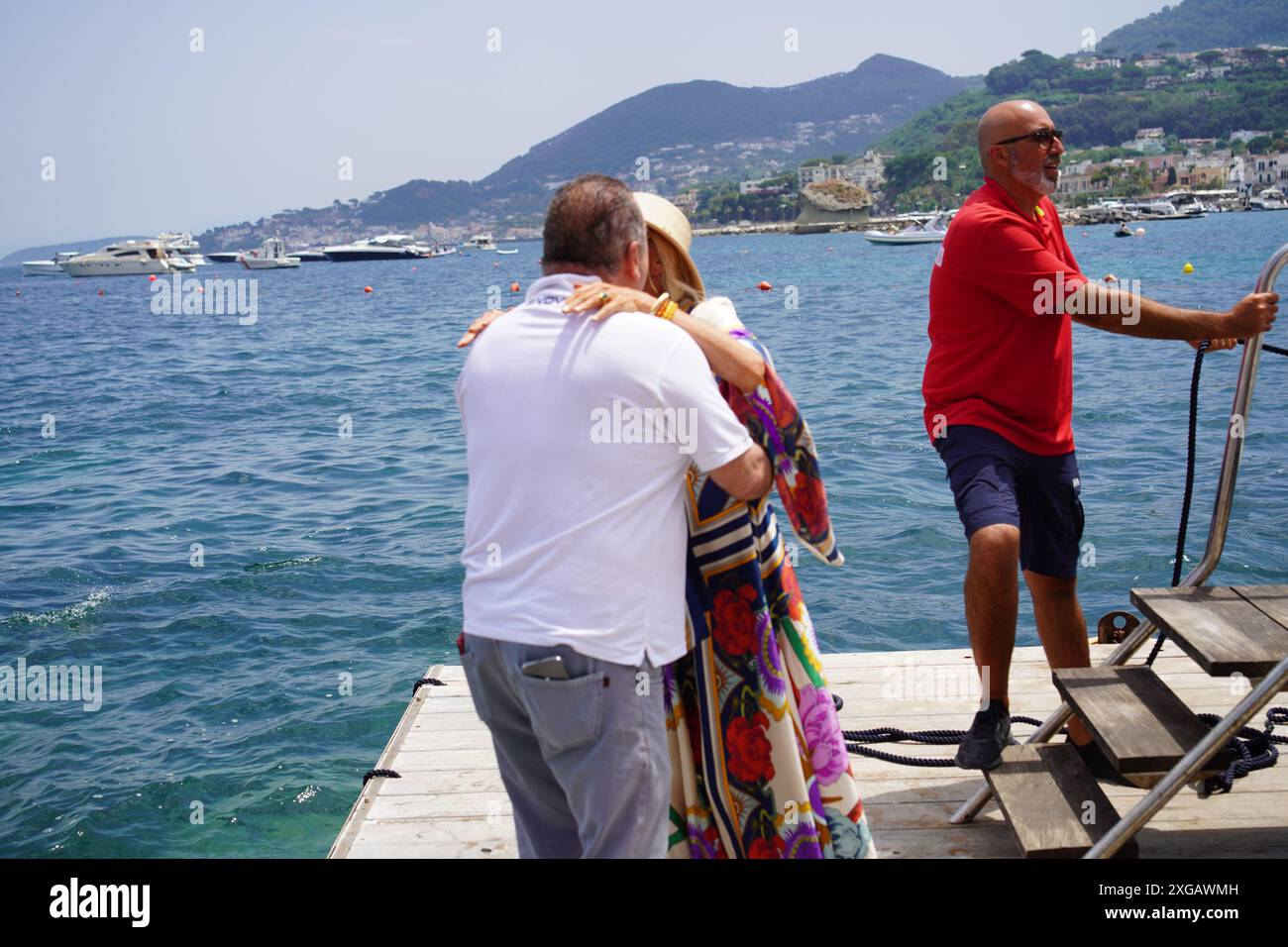 Ischia 7 July 2024 First arrivals in Ischia for the Ischia Global ...