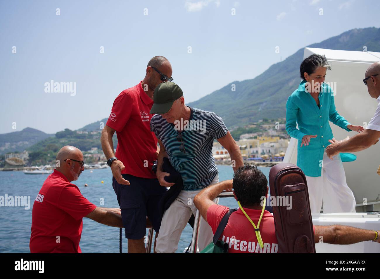 Ischia 7 July 2024 First arrivals in Ischia for the Ischia Global ...