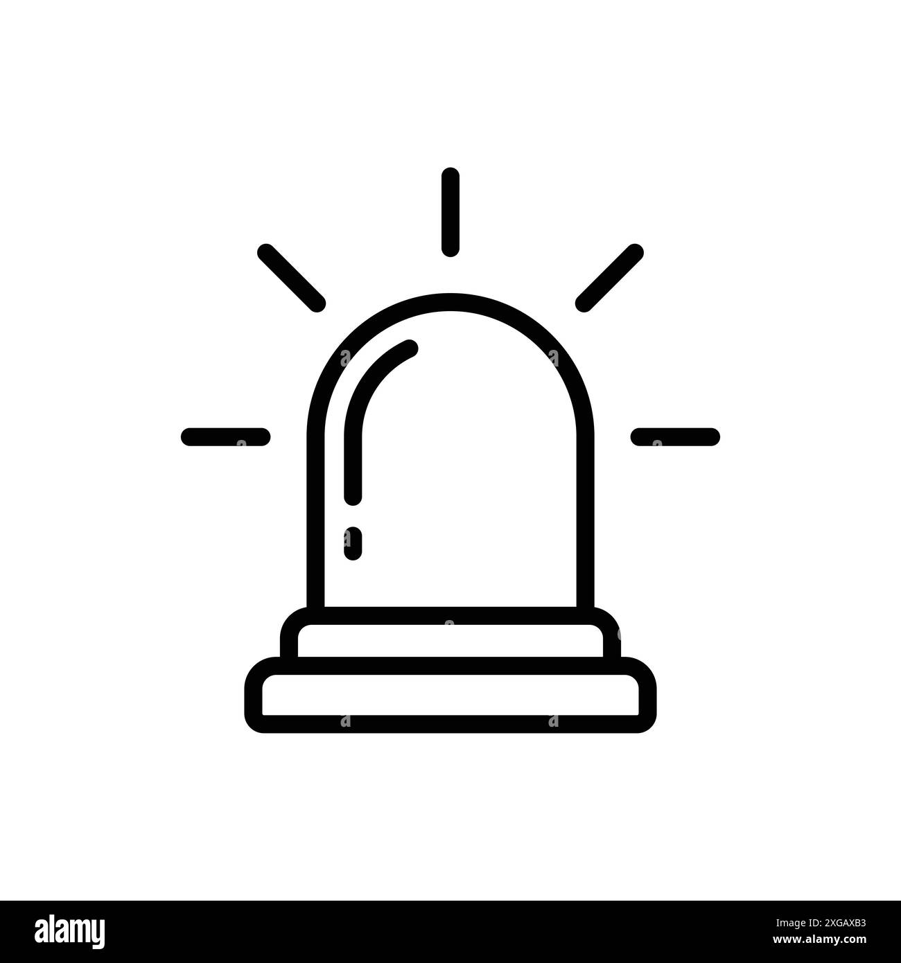 siren - alarm icon vector design template in white background Stock ...