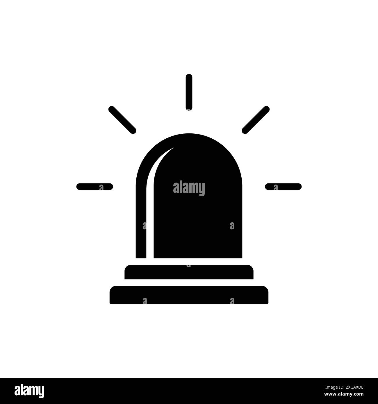 siren - alarm icon vector design template in white background Stock ...