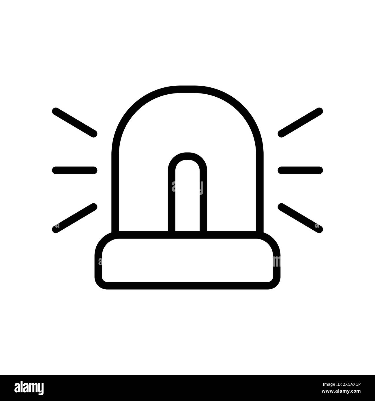 siren - alarm icon vector design template in white background Stock ...
