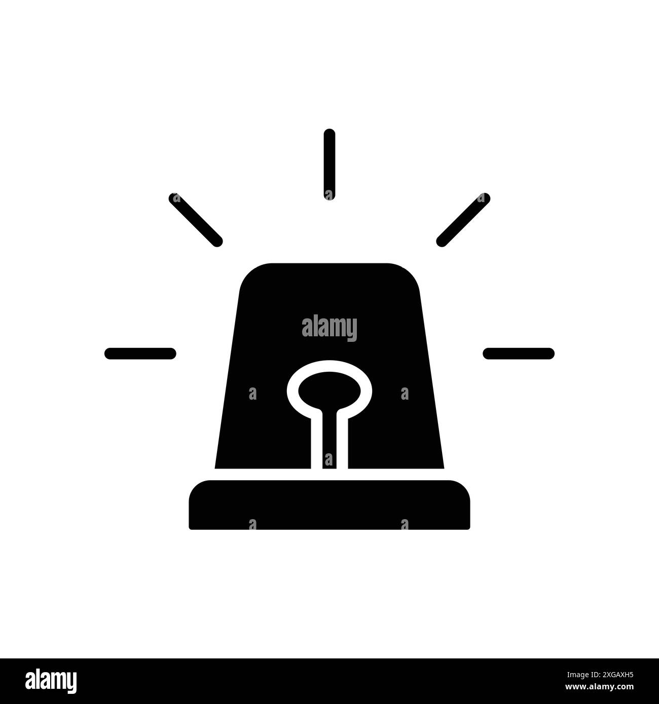 siren - alarm icon vector design template in white background Stock ...