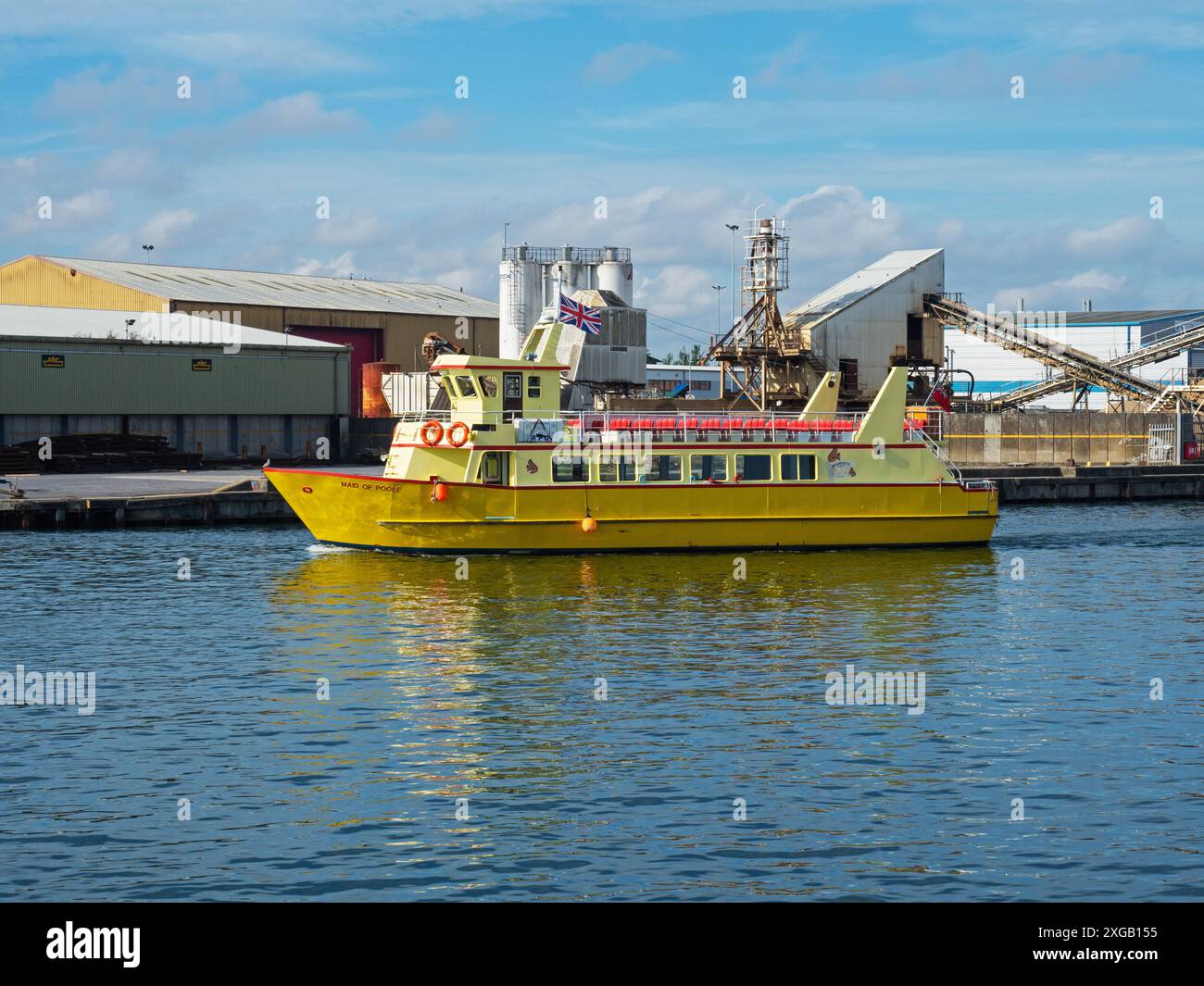 Passenger ferry 'Maid of Poole' arriving Poole Quay, Poole Harbour ...