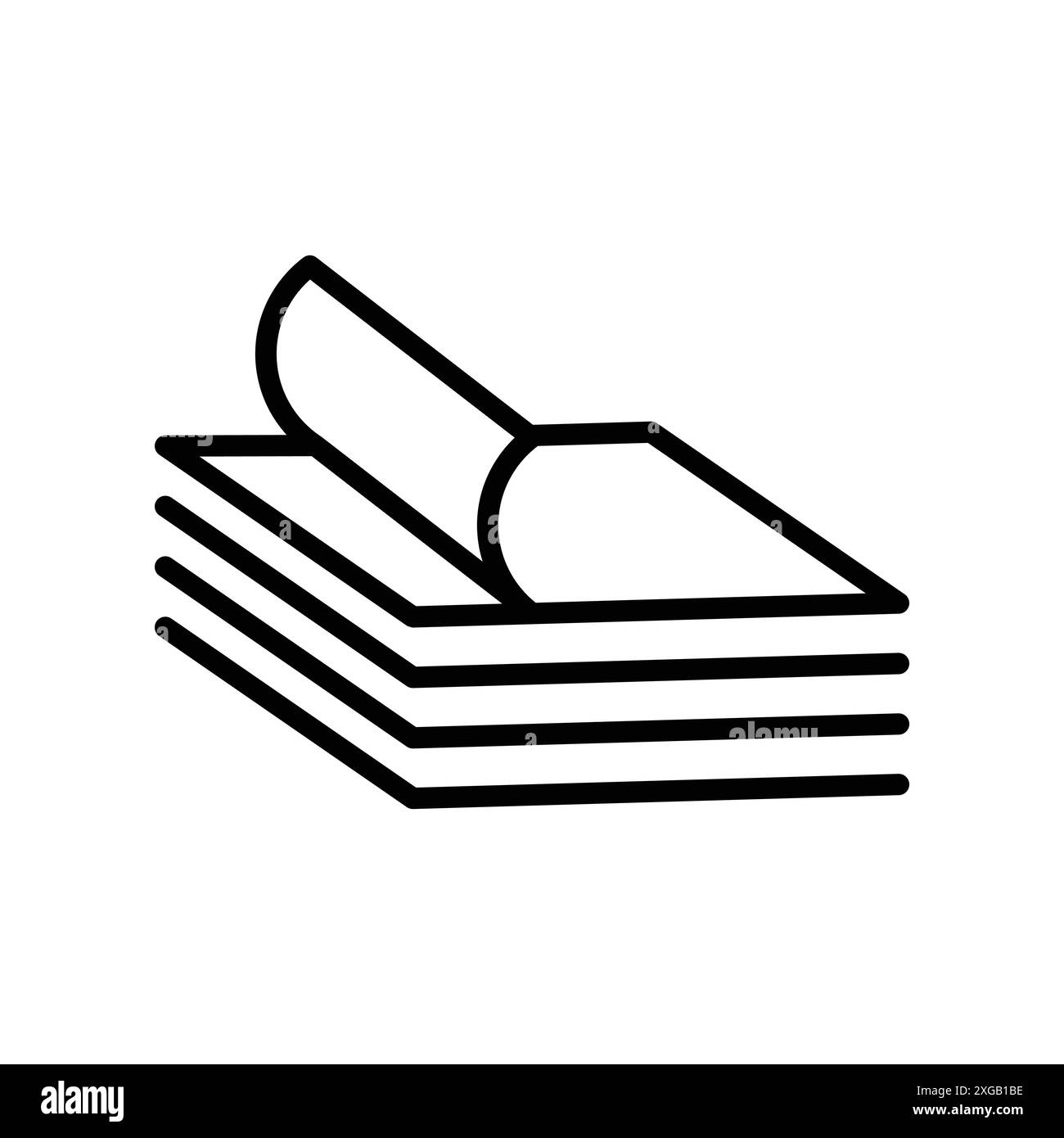 stack of paper icon vector design template in white background Stock ...