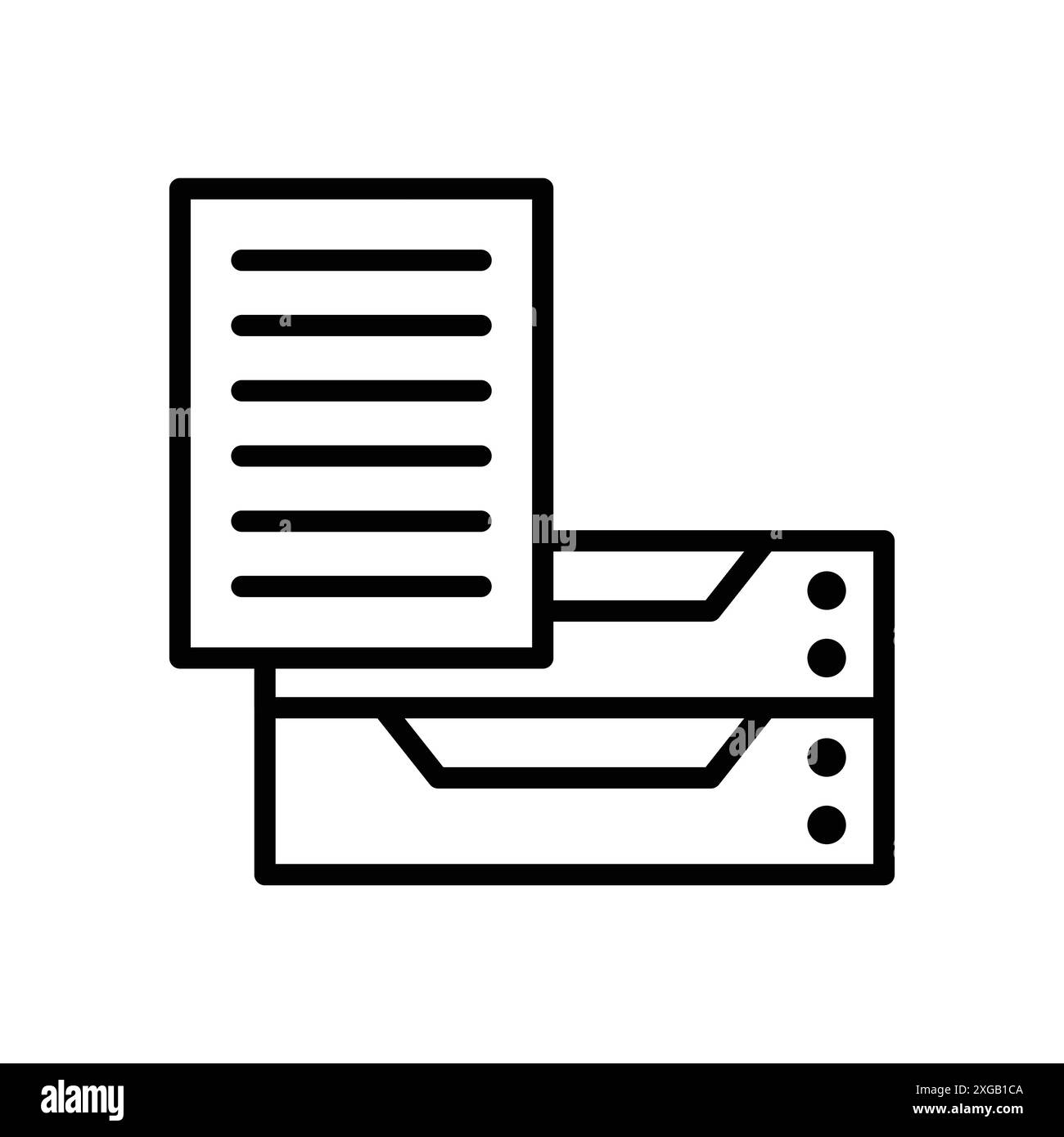 stack of paper icon vector design template in white background Stock ...