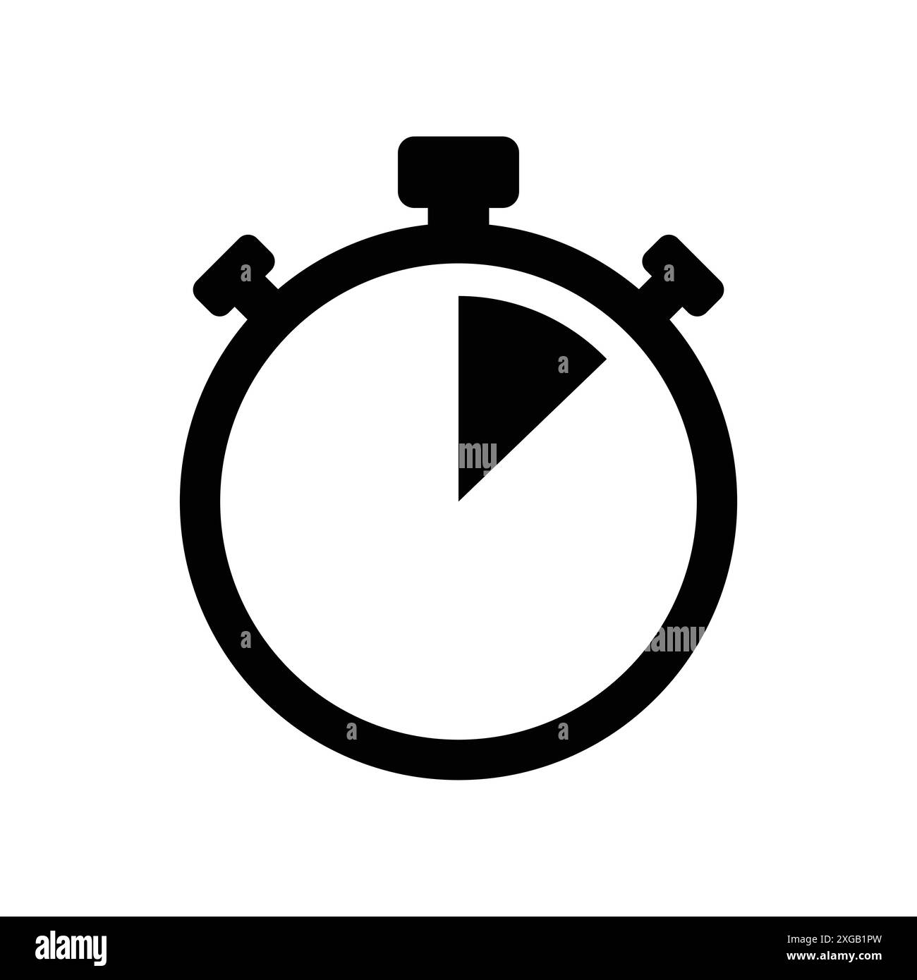 stopwatch icon vector design template in white background Stock Vector ...