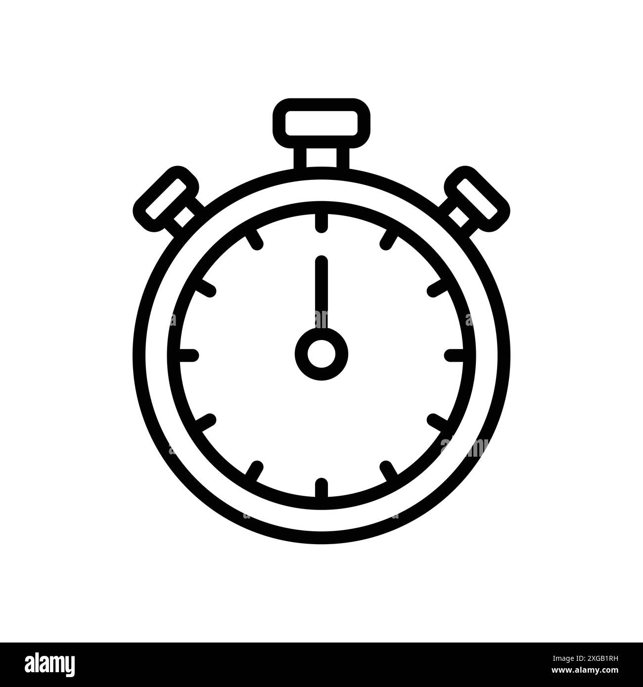 Stopwatch Icon Vector Design Template In White Background Stock Vector