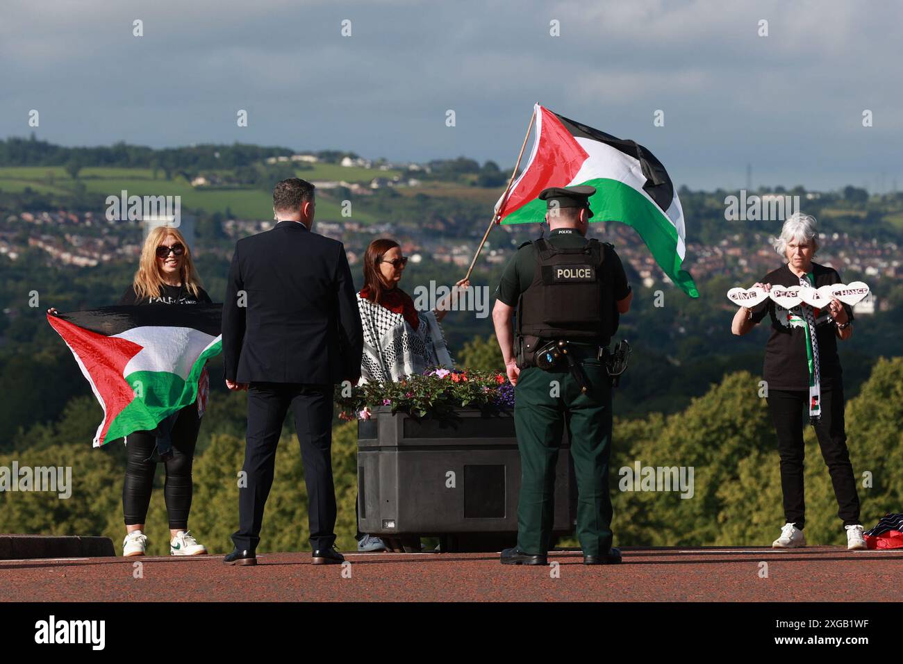 Protesters from campaign group Mothers Against Genocide demonstrate ...