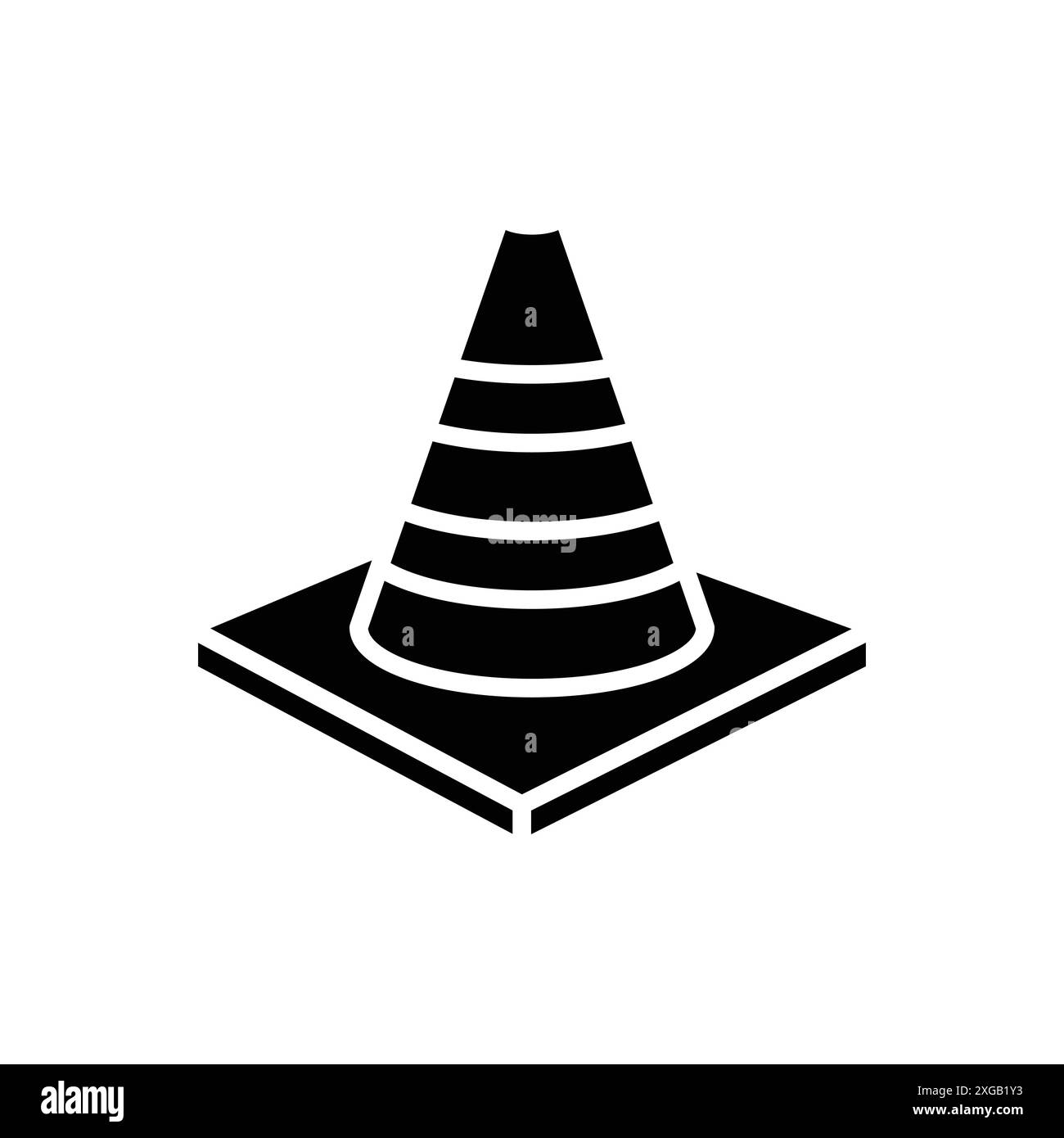 traffic cone icon vector design template in white background Stock ...