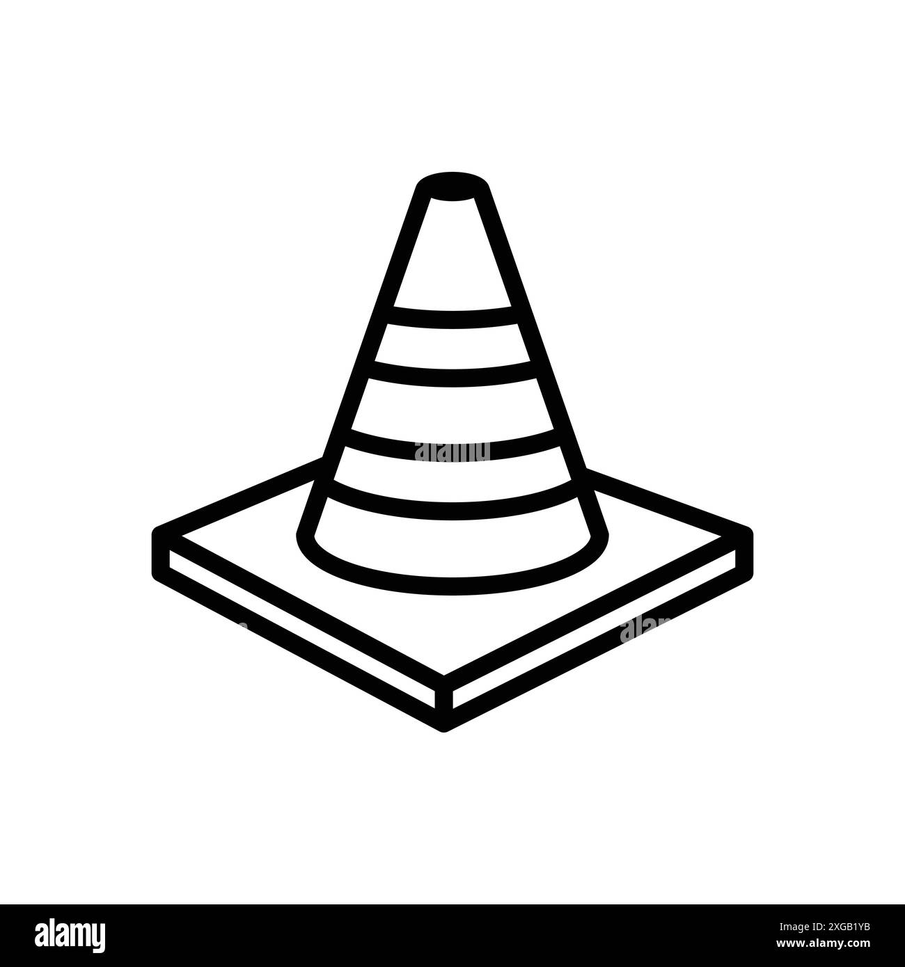 traffic cone icon vector design template in white background Stock ...