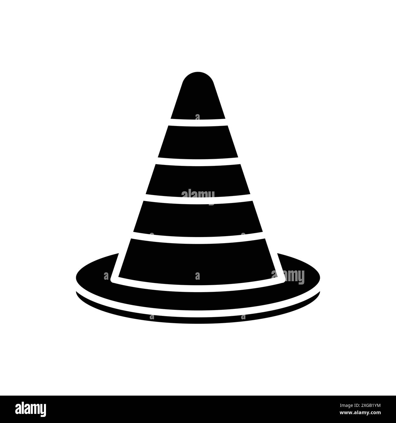 traffic cone icon vector design template in white background Stock ...