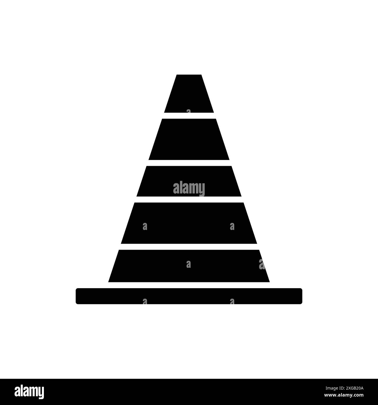 traffic cone icon vector design template in white background Stock ...