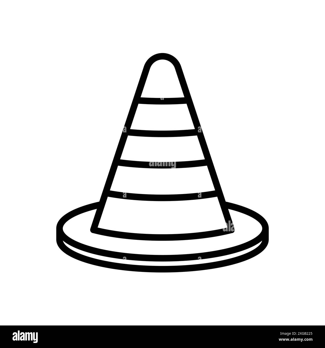 traffic cone icon vector design template in white background Stock ...