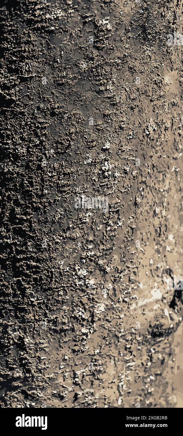 Vector illustration of Laburnum bark background. Natural bean surface ...