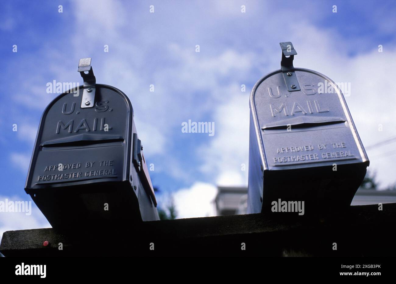 New metal mail boxes hi-res stock photography and images - Alamy