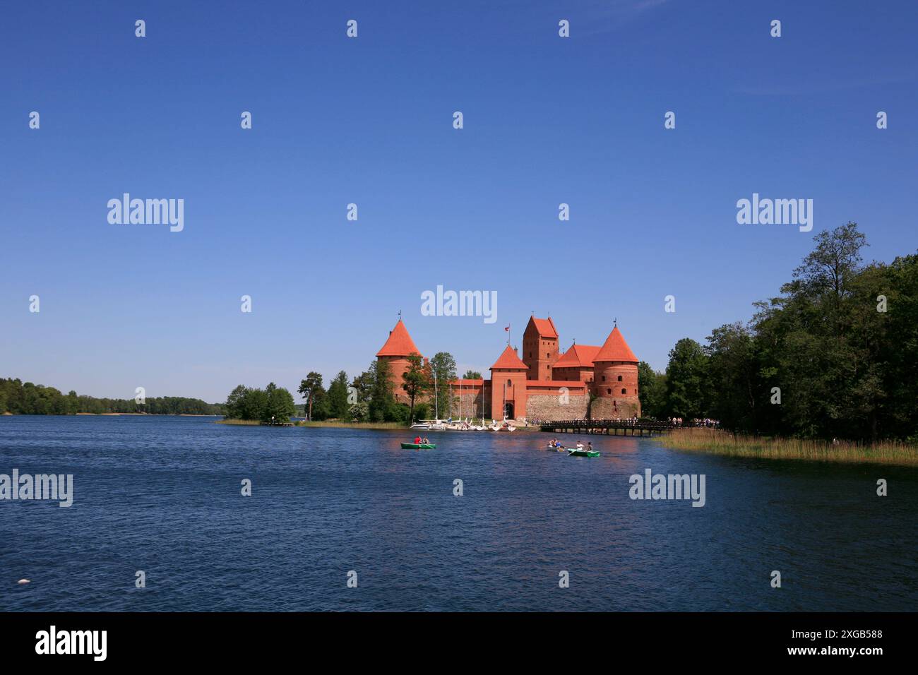 Trakai Island Castle, Trakai, Lithuania, Troki Stock Photo - Alamy