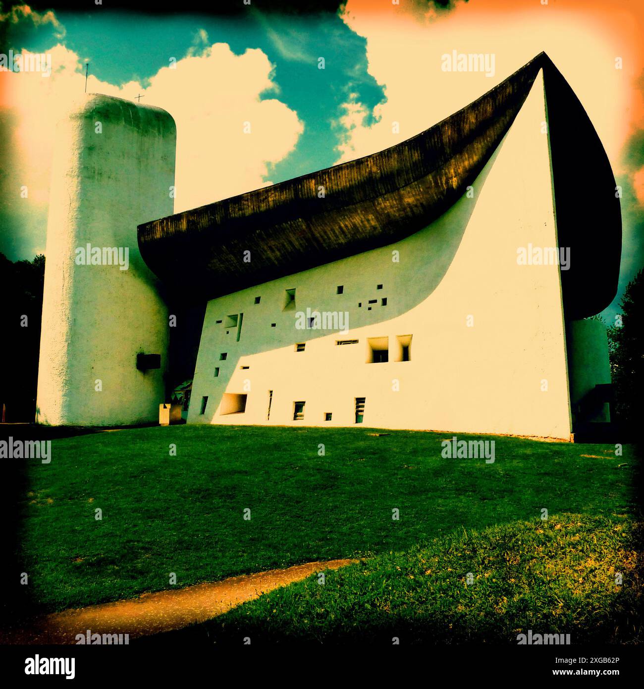 The chapel of Notre Dame du Haut in Ronchamp France - one of the finest ...